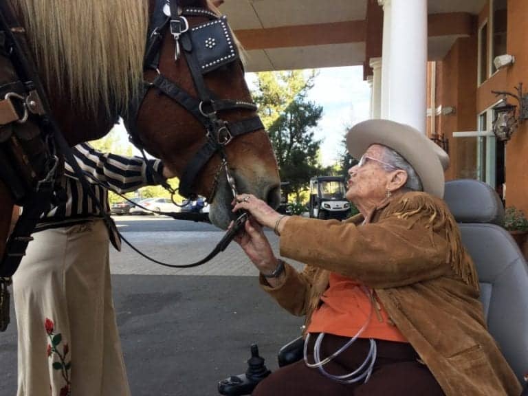 95-Year-Old Cowgirl Fulfills Her Dream Of Taking One Last Ride